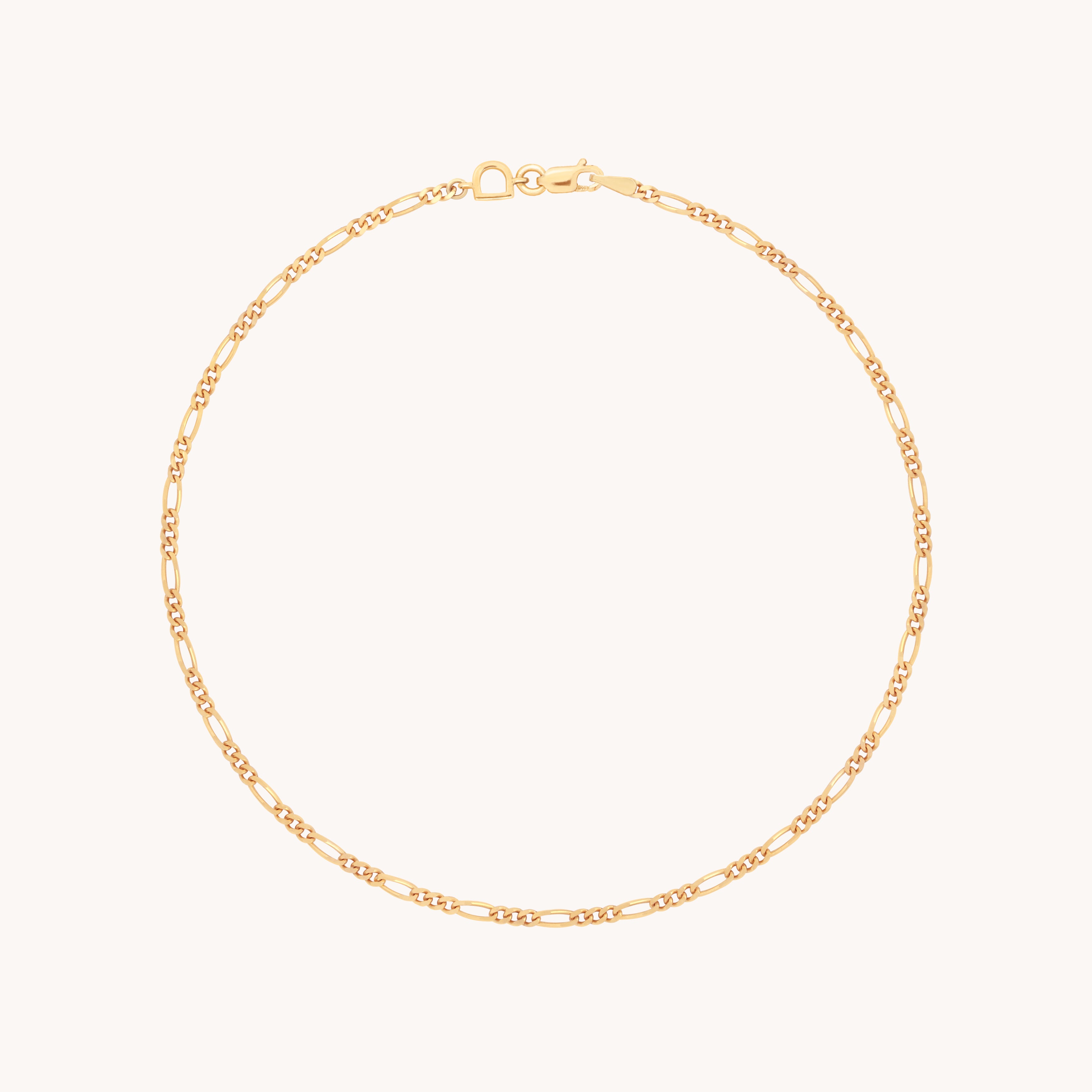 Soho 9k Gold Story Chain Anklet | Astrid & Miyu Anklets