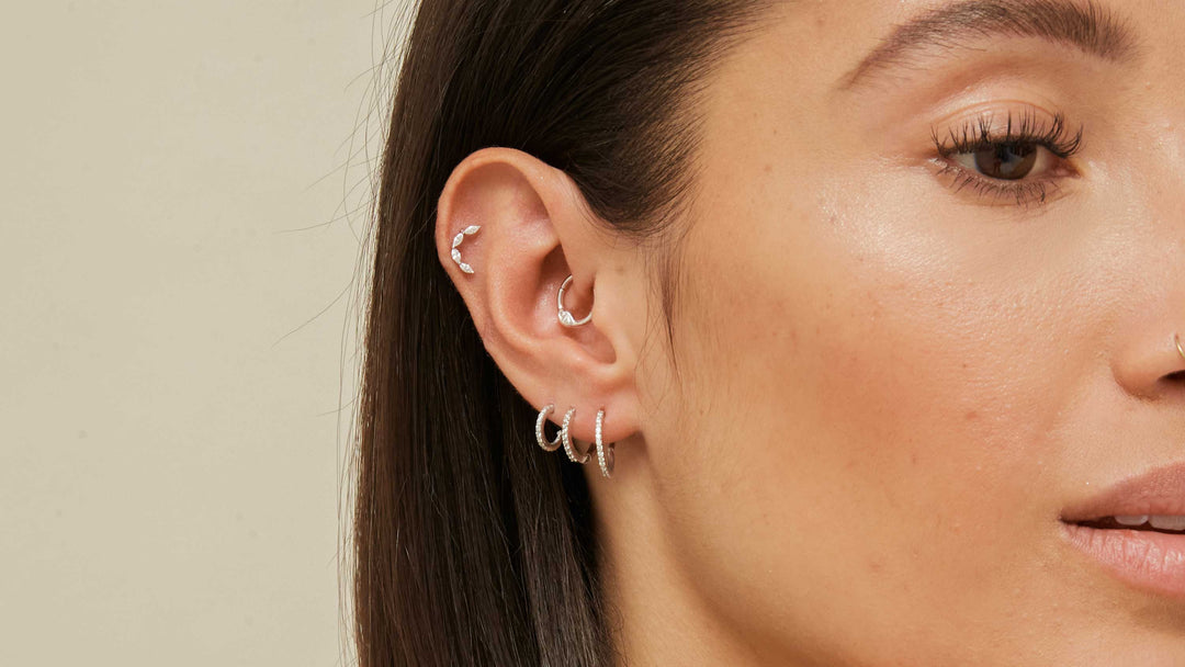 Solid Gold Piercing Hoops | Astrid & Miyu