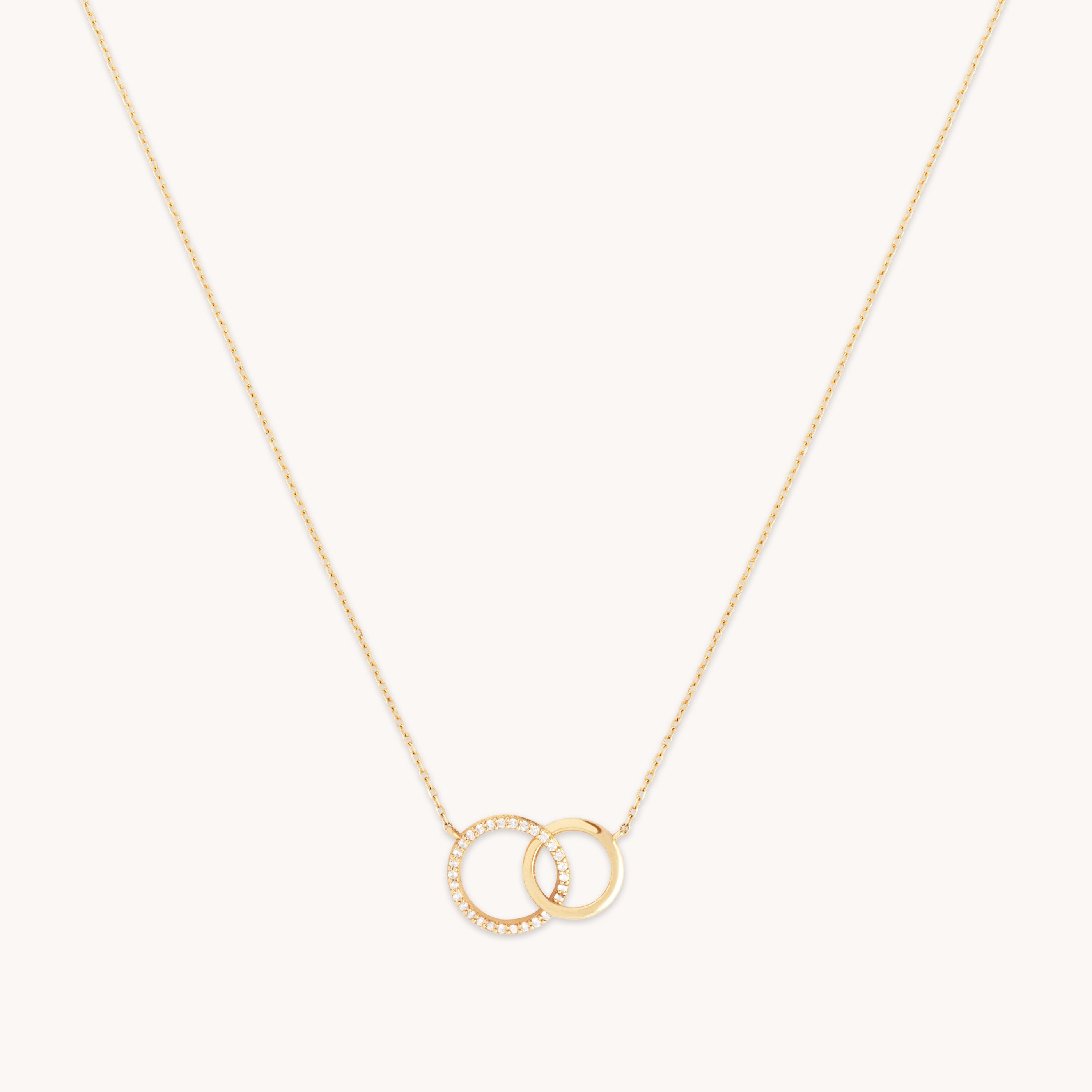 Orbit Topaz Solid Gold Necklace | Astrid & Miyu Necklace