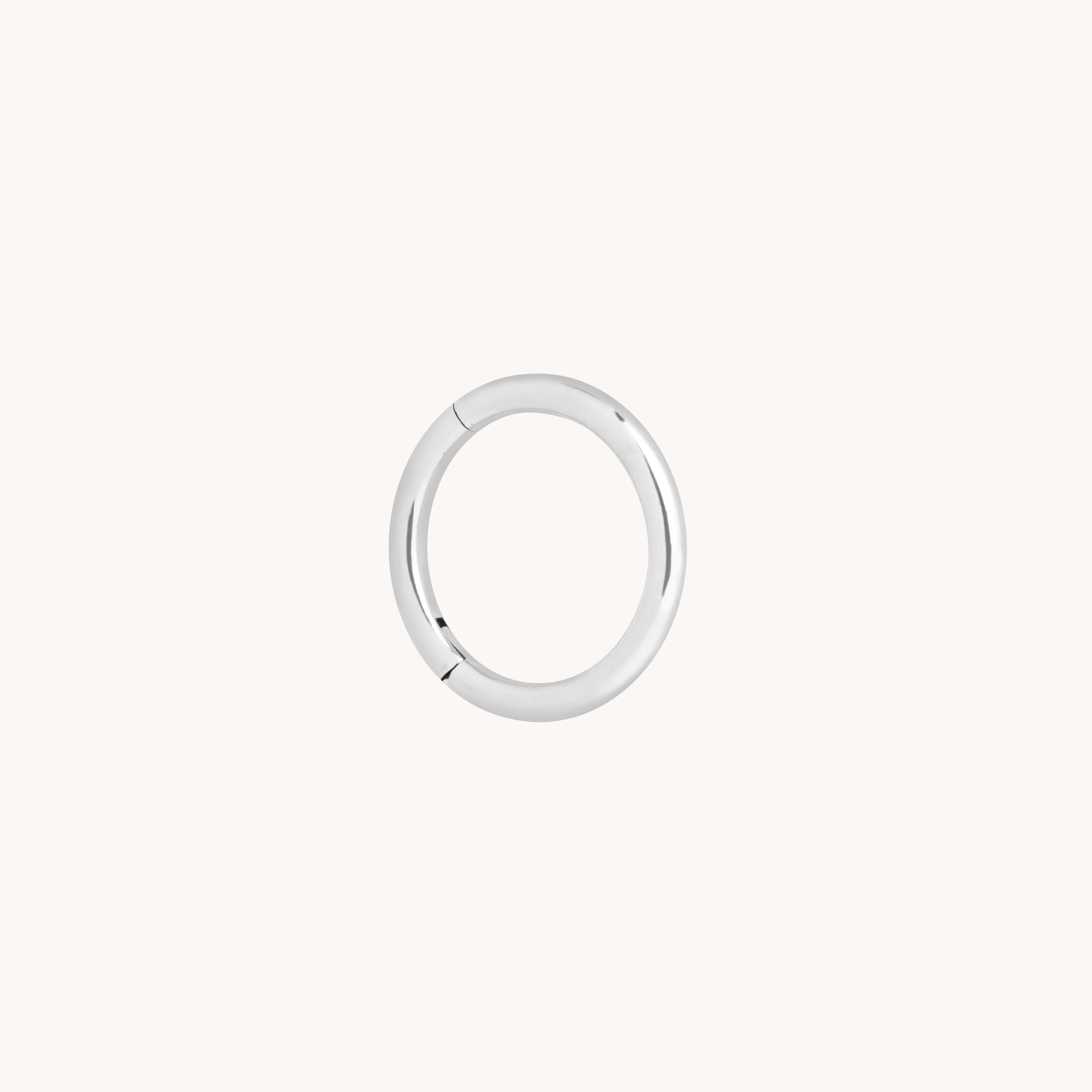 Seamless Titanium Platinum Piercing Hoop | A&M