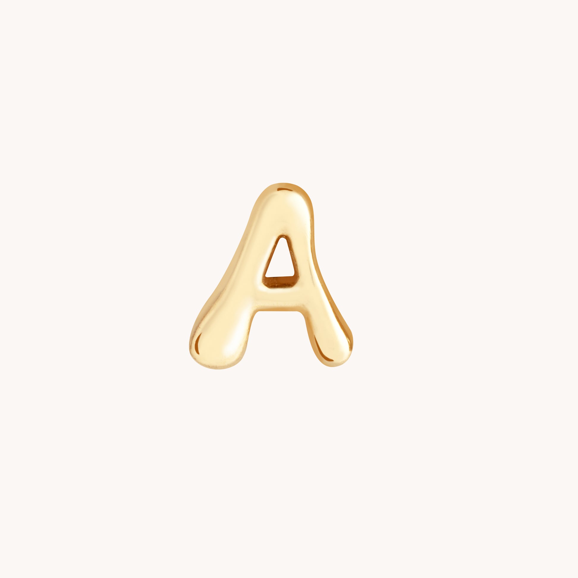 A Initial Click Charm in Solid Gold | Astrid & Miyu