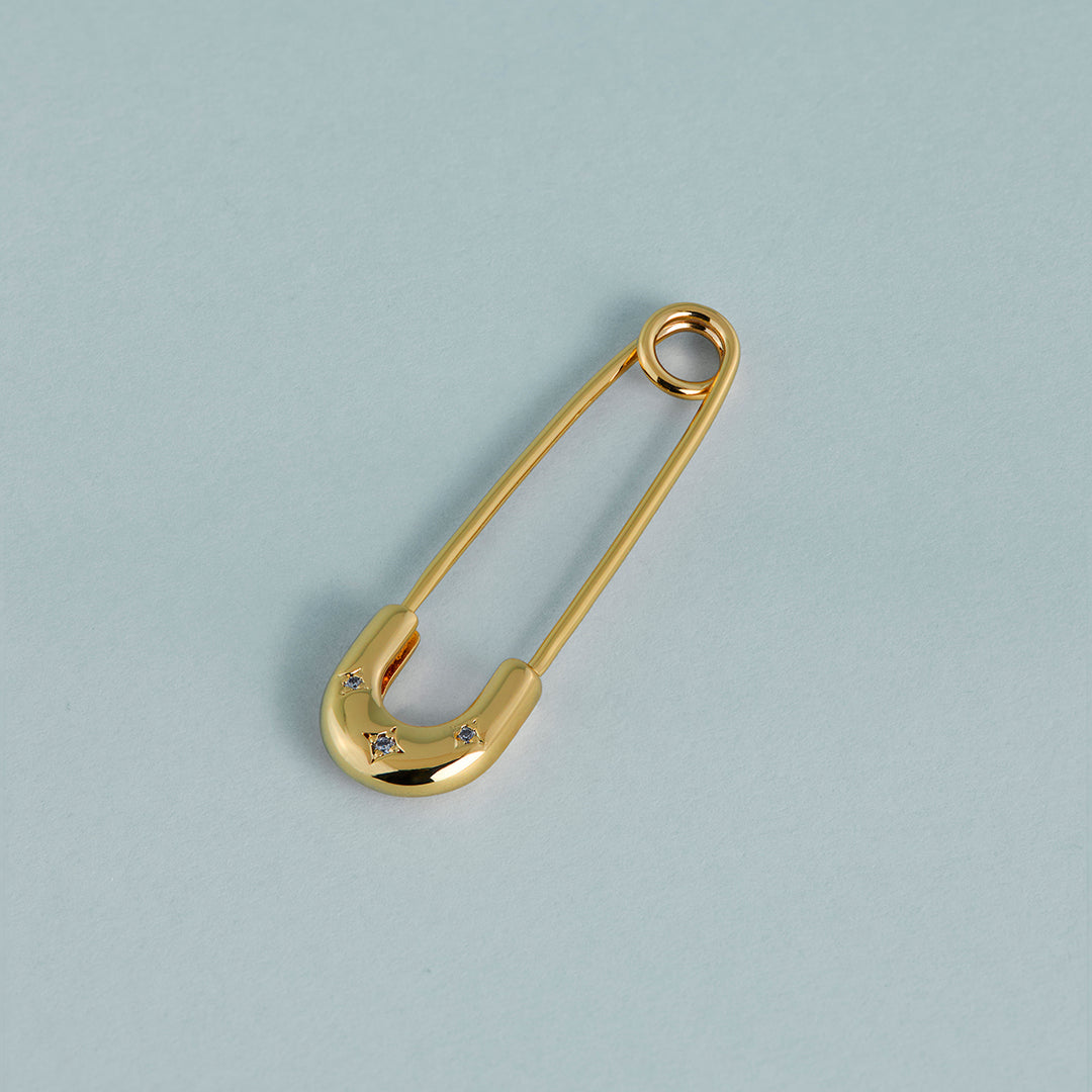 Charm Gold Pin Brooch | Astrid & Miyu
