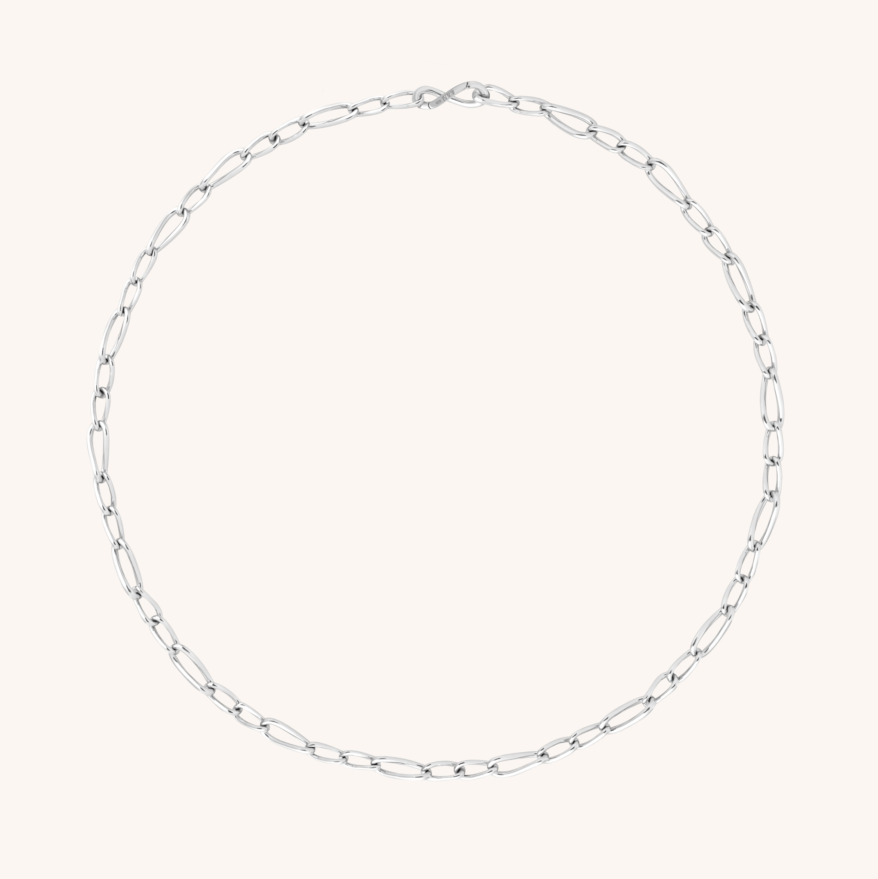Infinite Slim Silver Chain Necklace | Astrid & Miyu Necklaces
