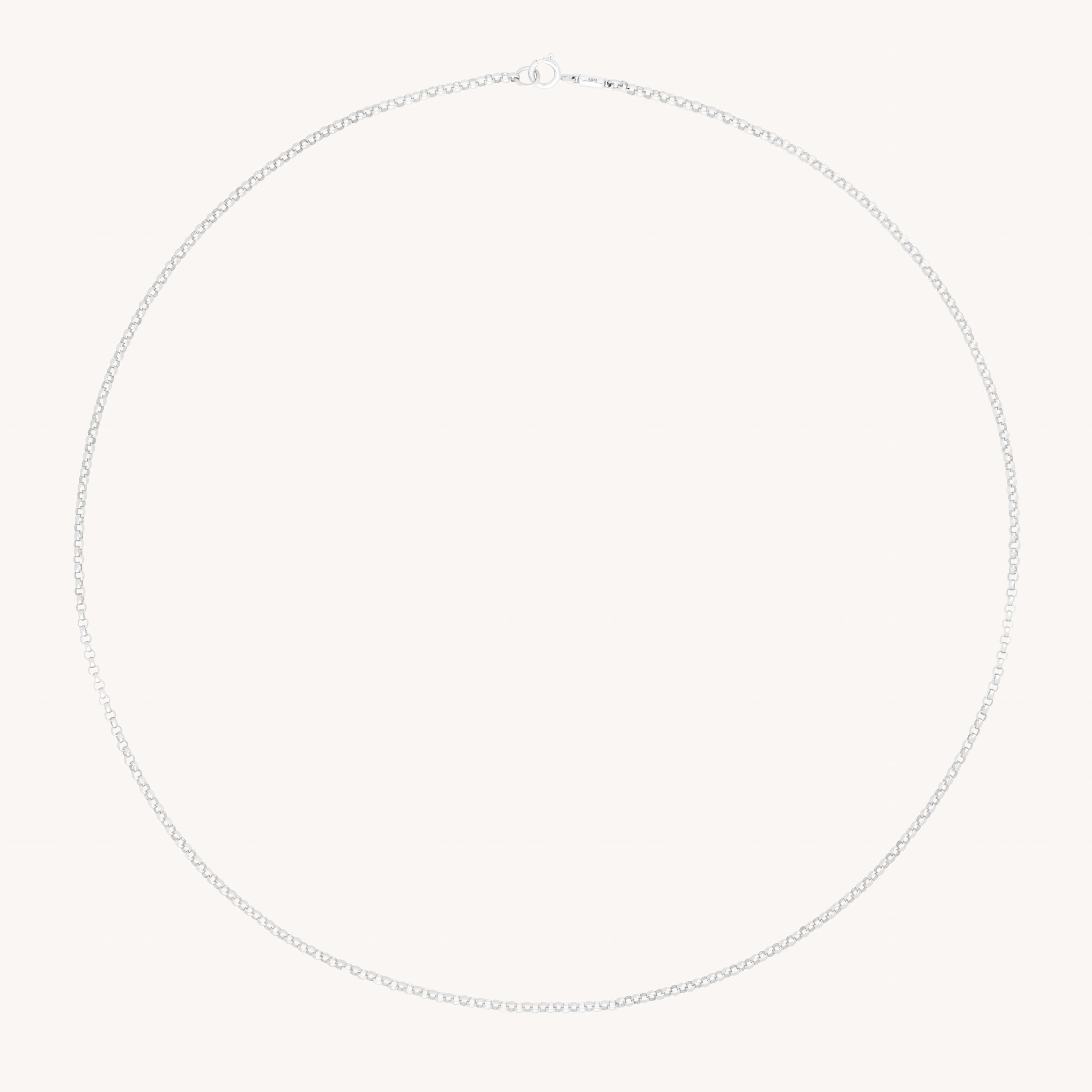 Chelsea 9k White Gold Chain Necklace | Astrid & Miyu Necklaces