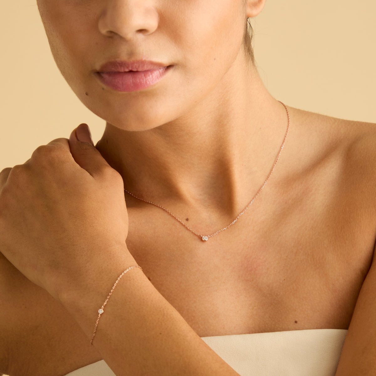 Essential Crystal Rose Gold Gift Set | Astrid & Miyu