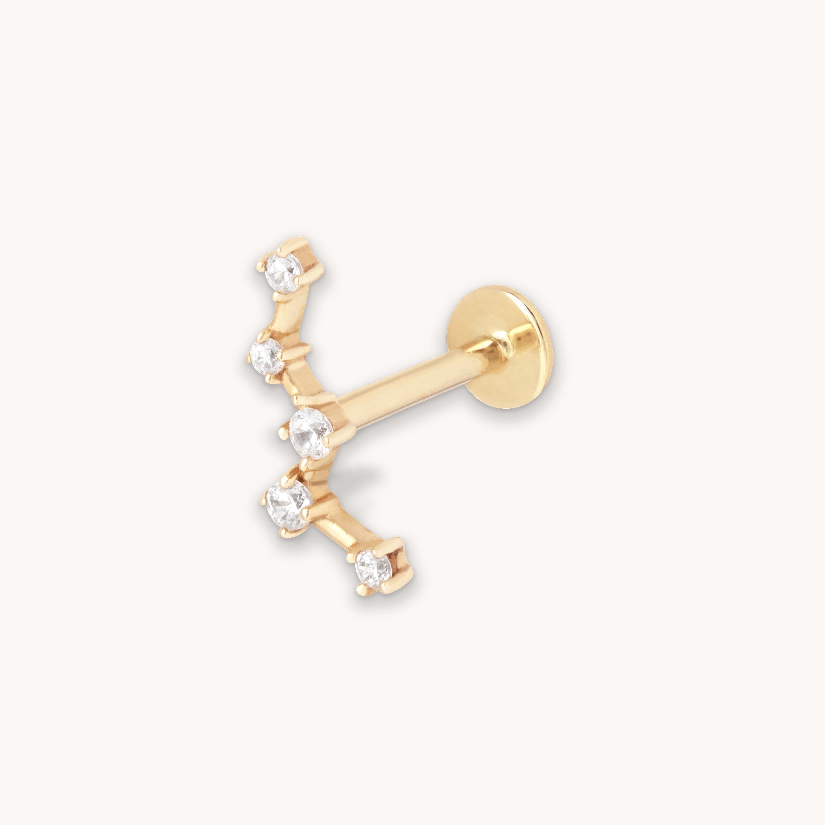Constellation Piercing Stud in Solid Gold