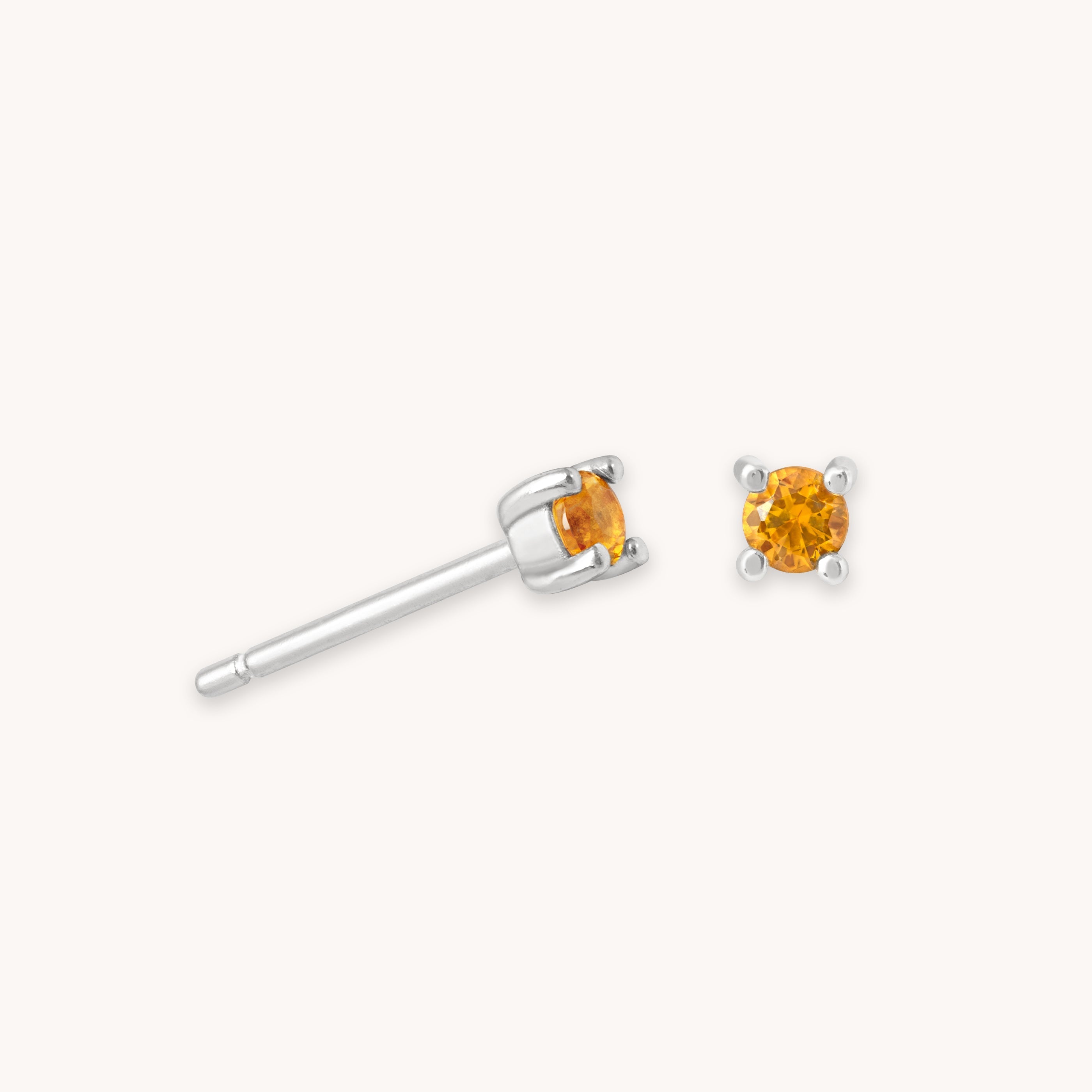 November Birthstone Silver Studs | Astrid & Miyu Earrings
