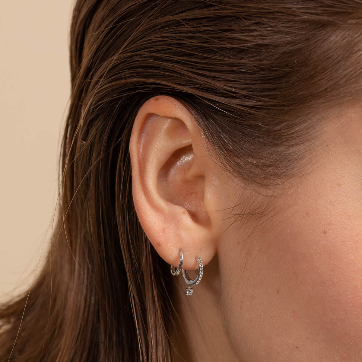 Topaz Charm Solid Gold Set | Astrid & Miyu Earrings