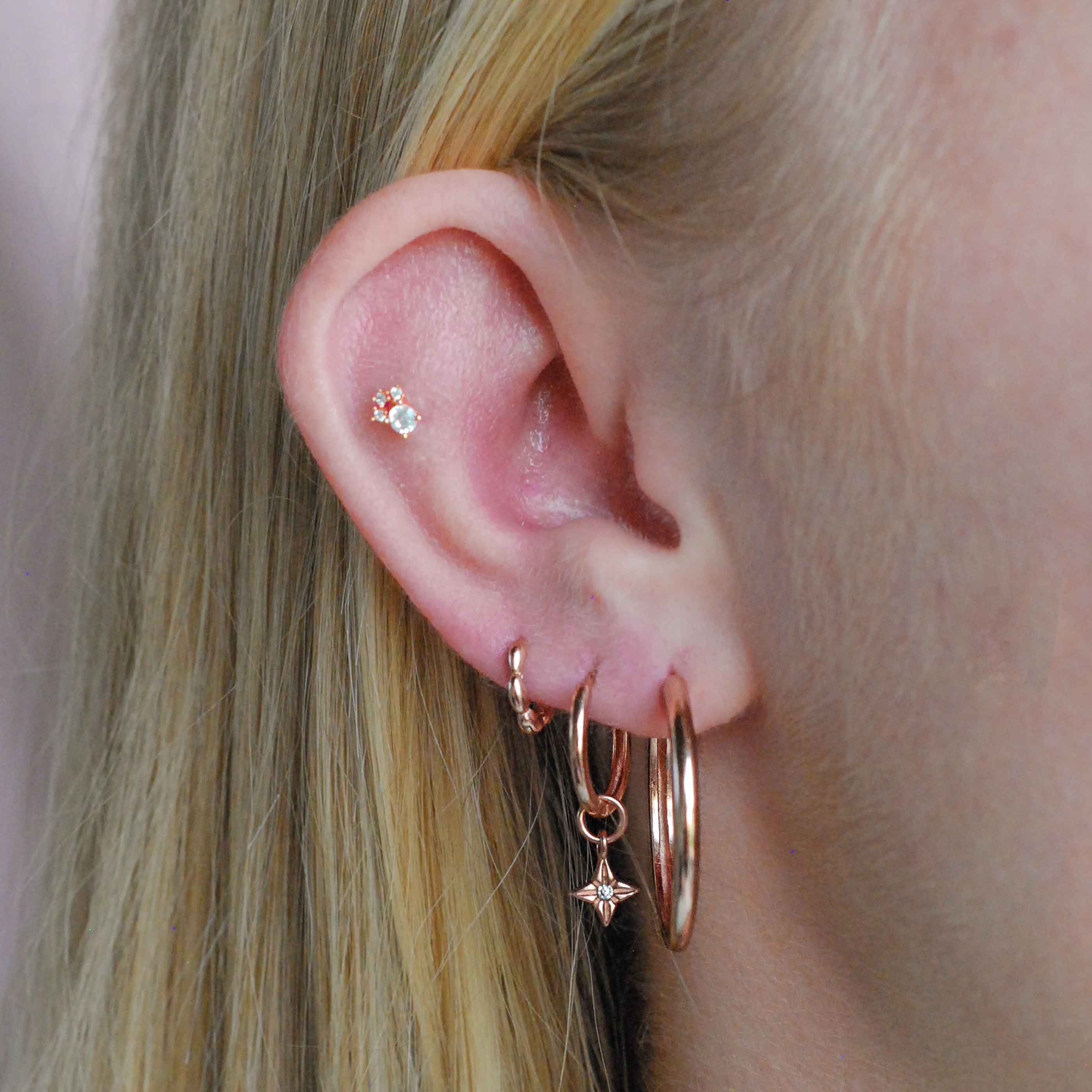 Essential Large Hoops in Rose Gold | Astrid & Miyu Earrings